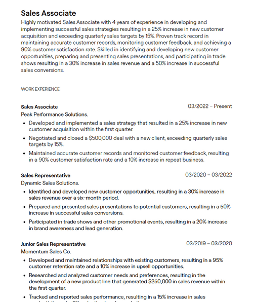 5 Inside Sales Resume Examples with Guidance 